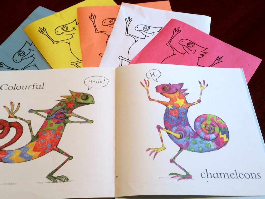 Blue Chameleon Activities - Homegrown Reader